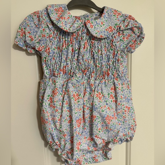 Cecil And Lou | One Pieces | Cecil And Lou Floral Baby Romper With ...